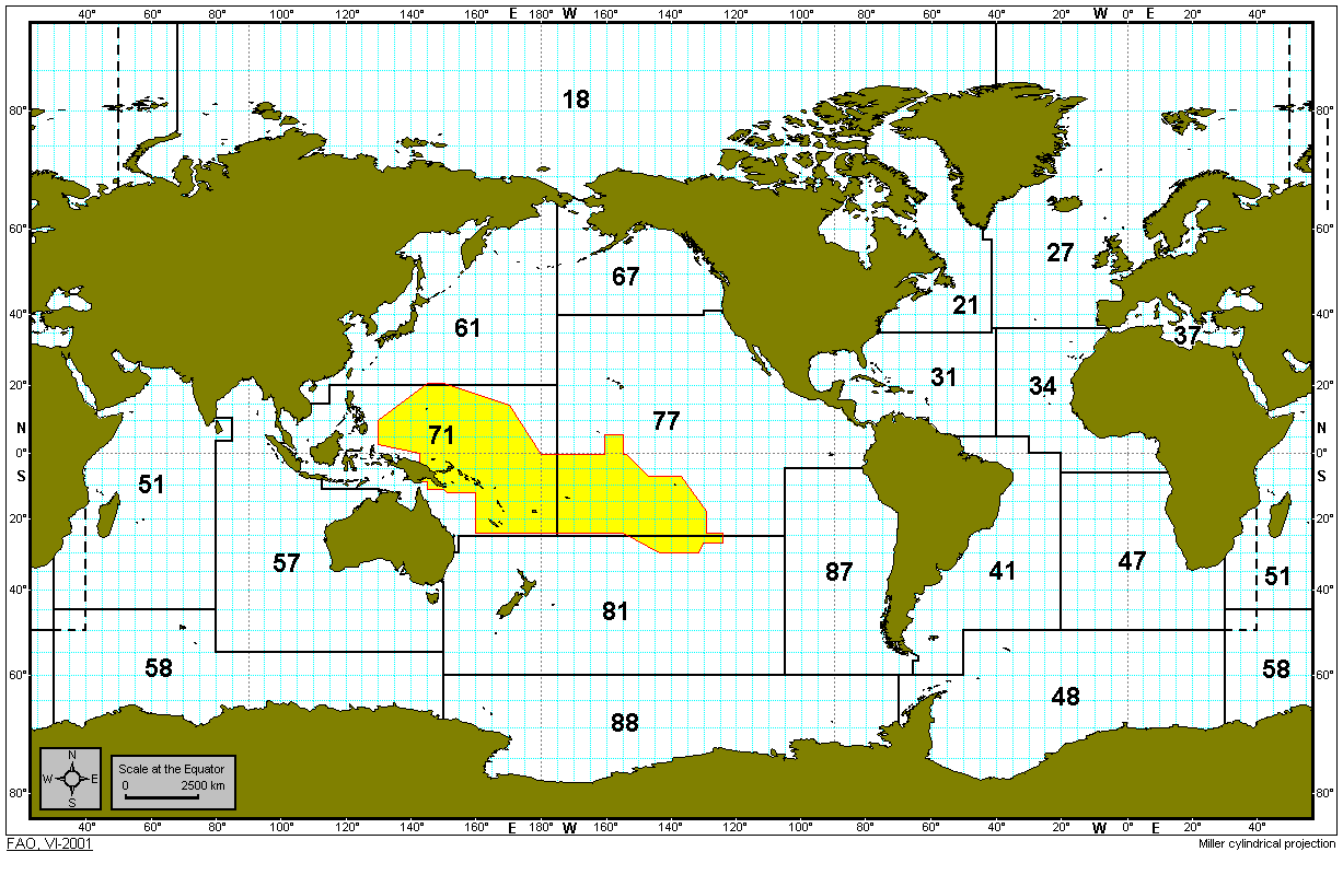 FAO Fisheries Department Fishing Maps