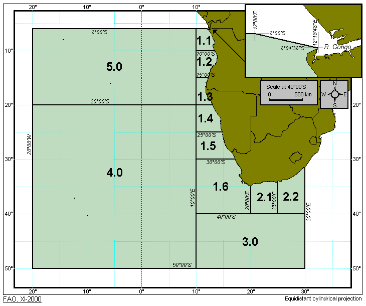 FAO Fisheries Department Fishing Maps